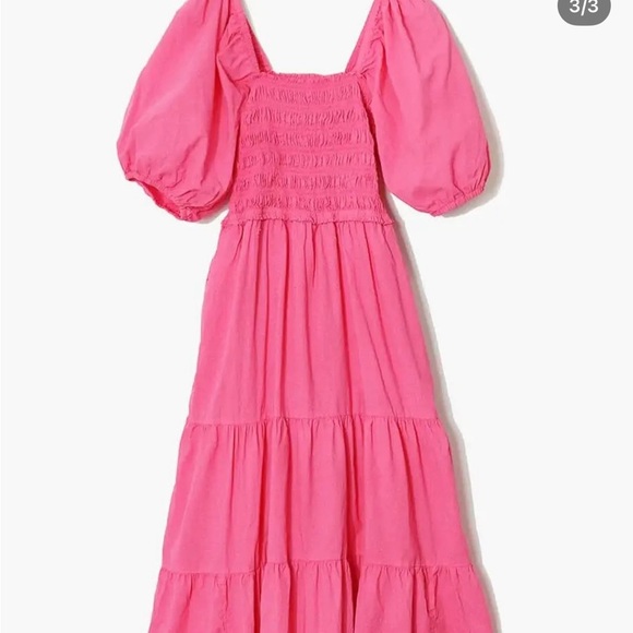 XiRENA | Dresses | Xirena Pink Puff Sleeve Dress | Poshmark